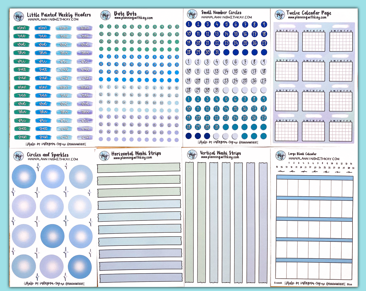 Blue Color Bundle – Planning With Kay
