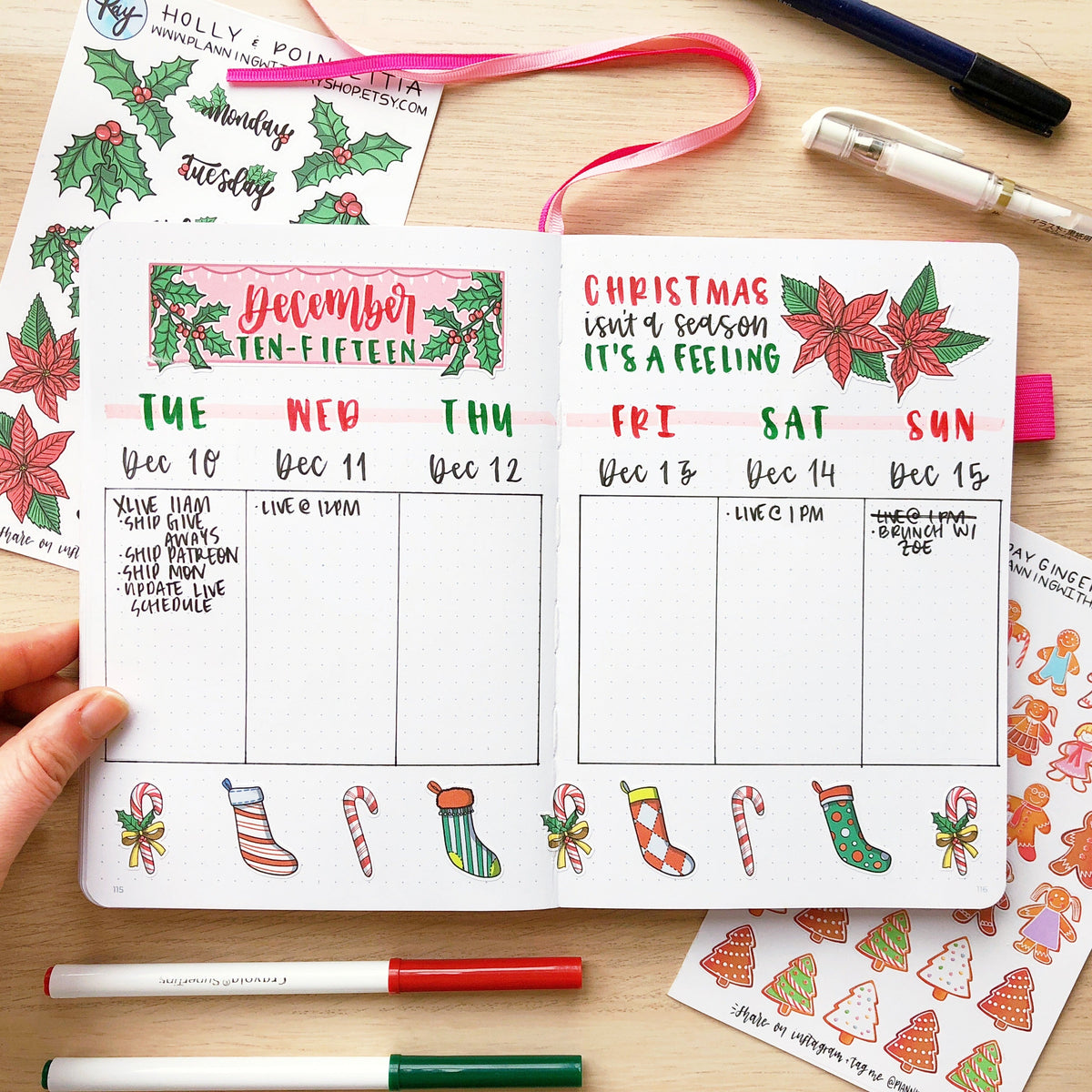 Candy Canes | Stickers for Planners, Journals & Organizers – Planning ...