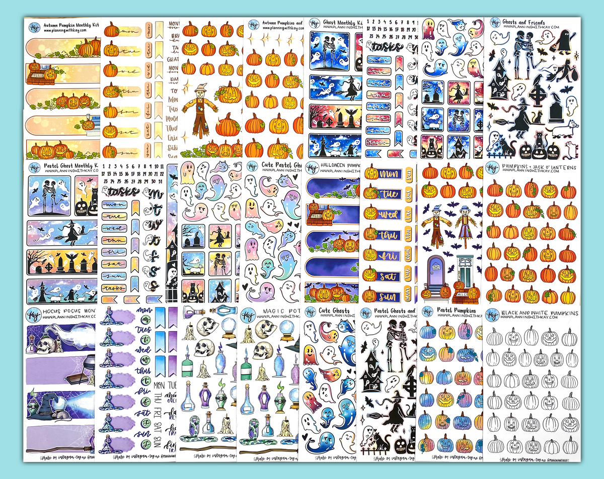 Ultimate Halloween Sticker Bundle! – Planning With Kay