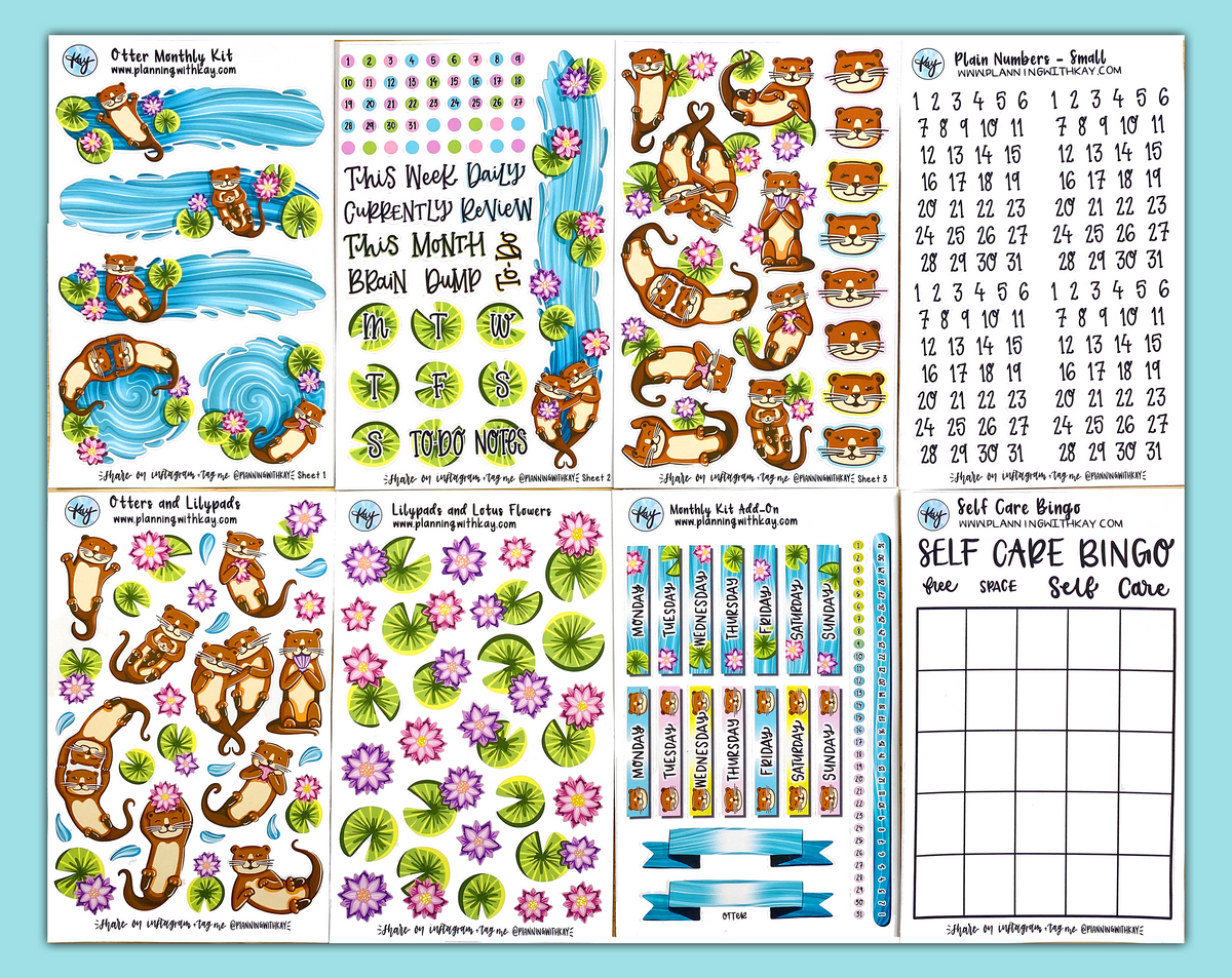 Otter Plan with Me Sticker Bundle! – Planning With Kay