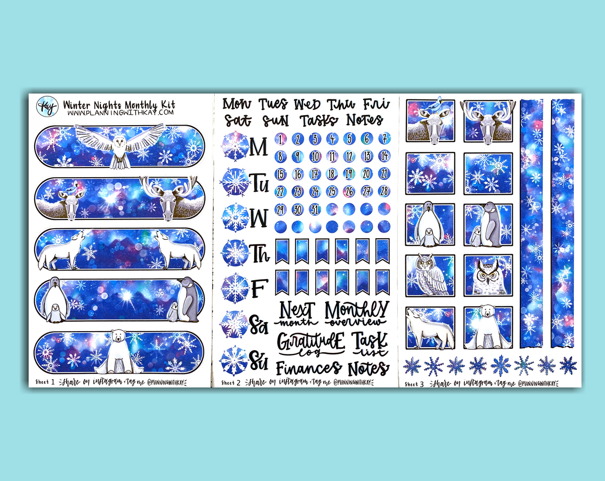 Winter Nights Monthly Kit – Planning With Kay