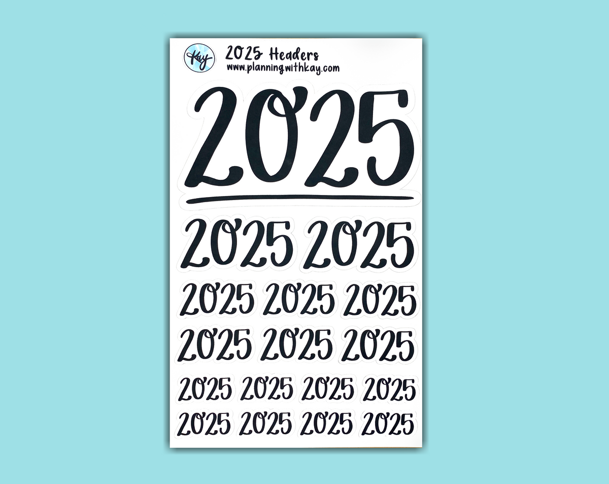 DIGITAL DOWNLOAD 2025 Headers – Planning With Kay