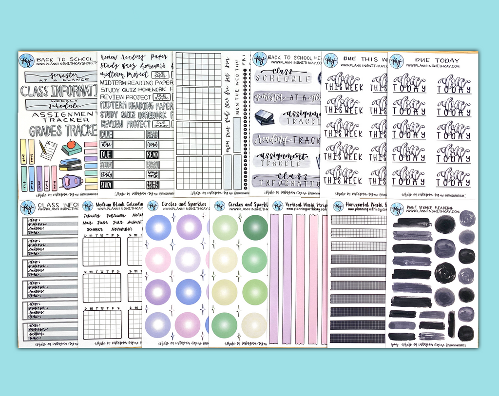 Back to School Sticker Bundle! – Planning With Kay