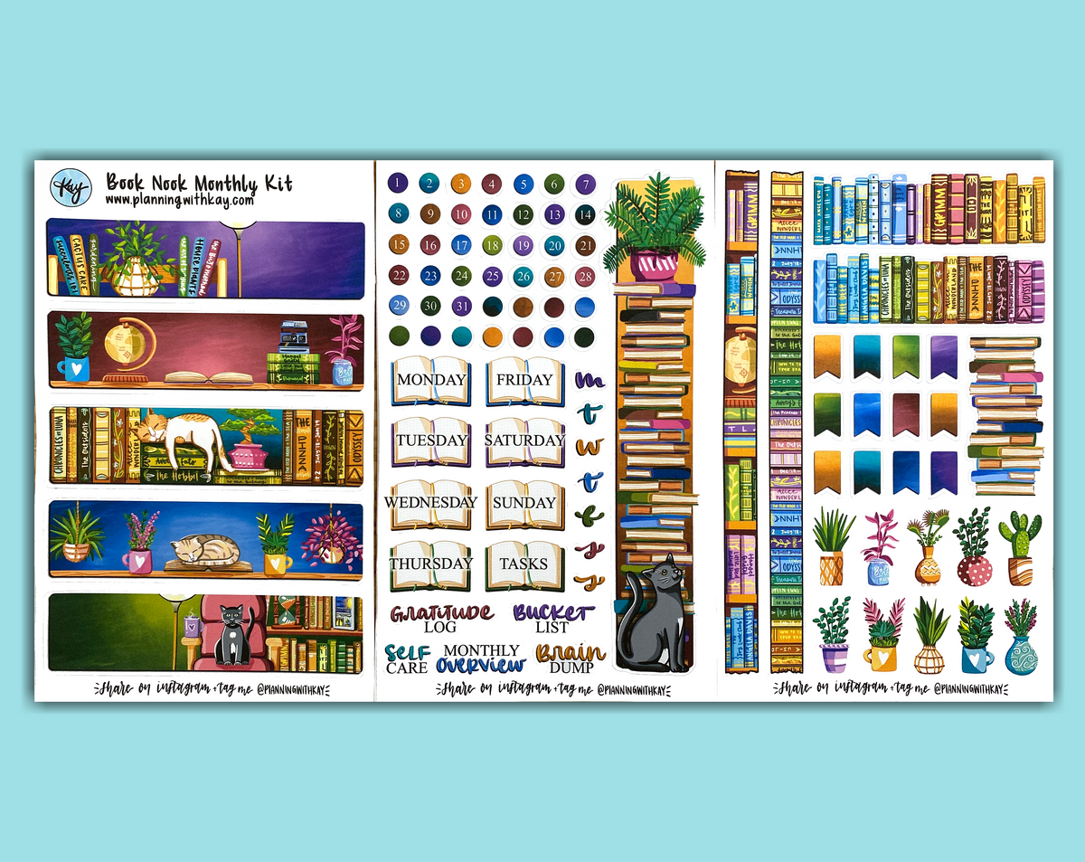 Book Nook Monthly Kit – Planning With Kay
