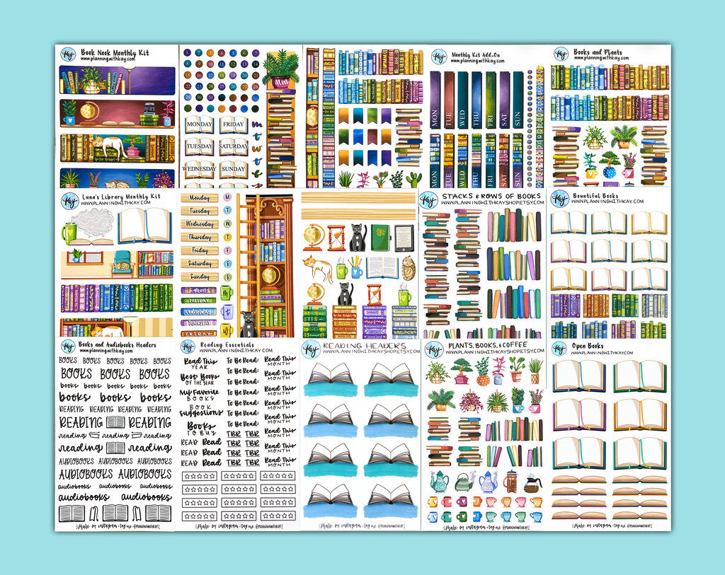 Reading Journal Sticker Bundle – Planning With Kay