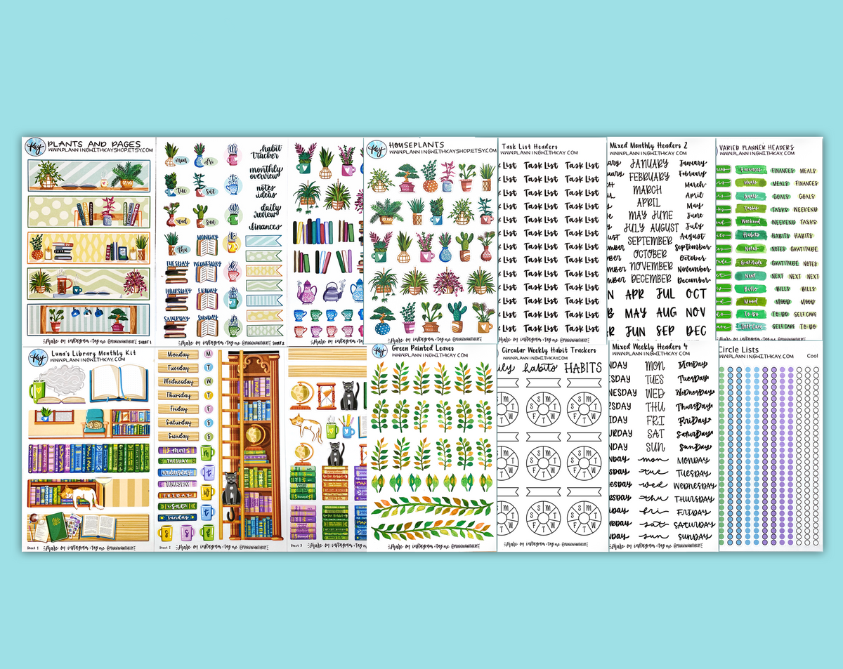 "Cozy at Home" Weekly Sticker Bundle! – Planning With Kay