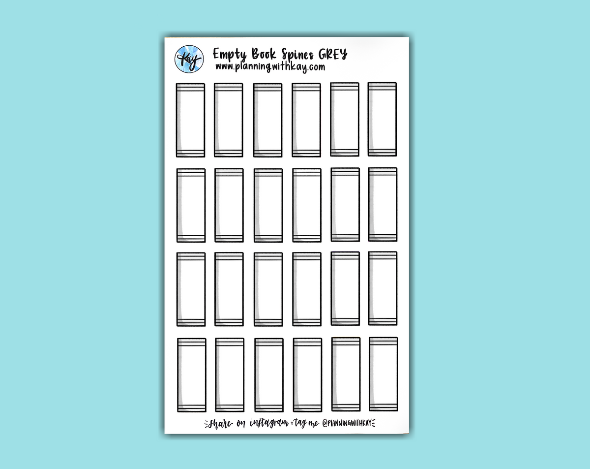 Empty Book Spines – Planning With Kay