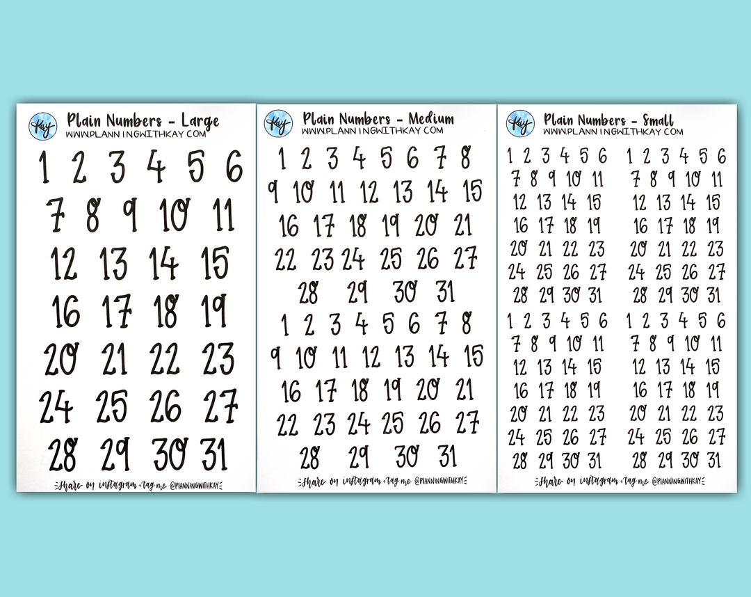 Numbers – Planning With Kay