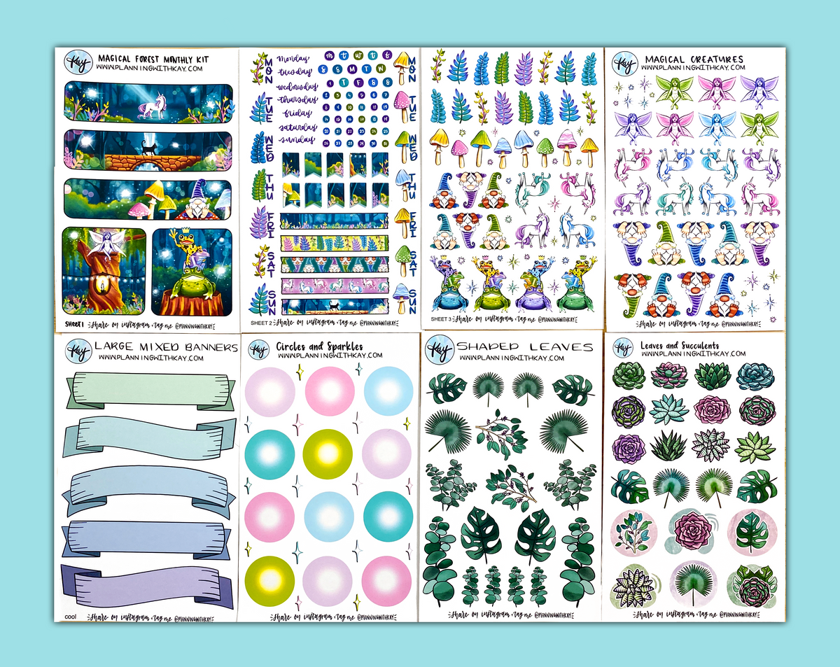 Magical Forest Journaling Sticker Bundle! – Planning With Kay