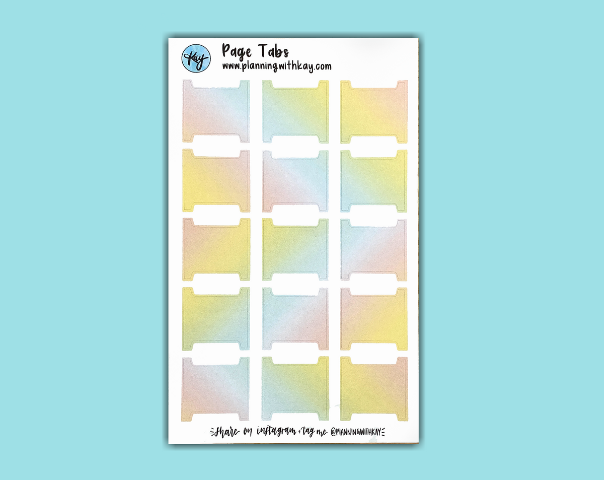 DIGITAL DOWNLOAD Page Tabs – Planning With Kay