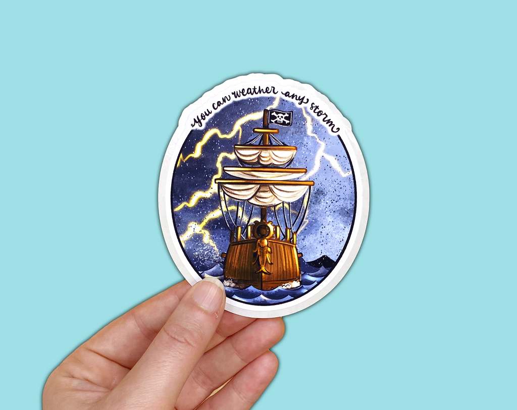 Pirate Die Cut Sticker – Planning With Kay