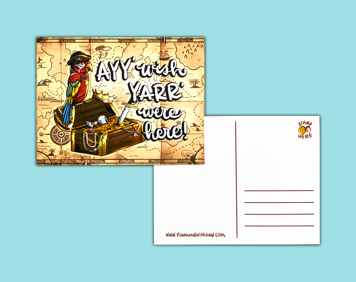Pirate Postcard – Planning With Kay