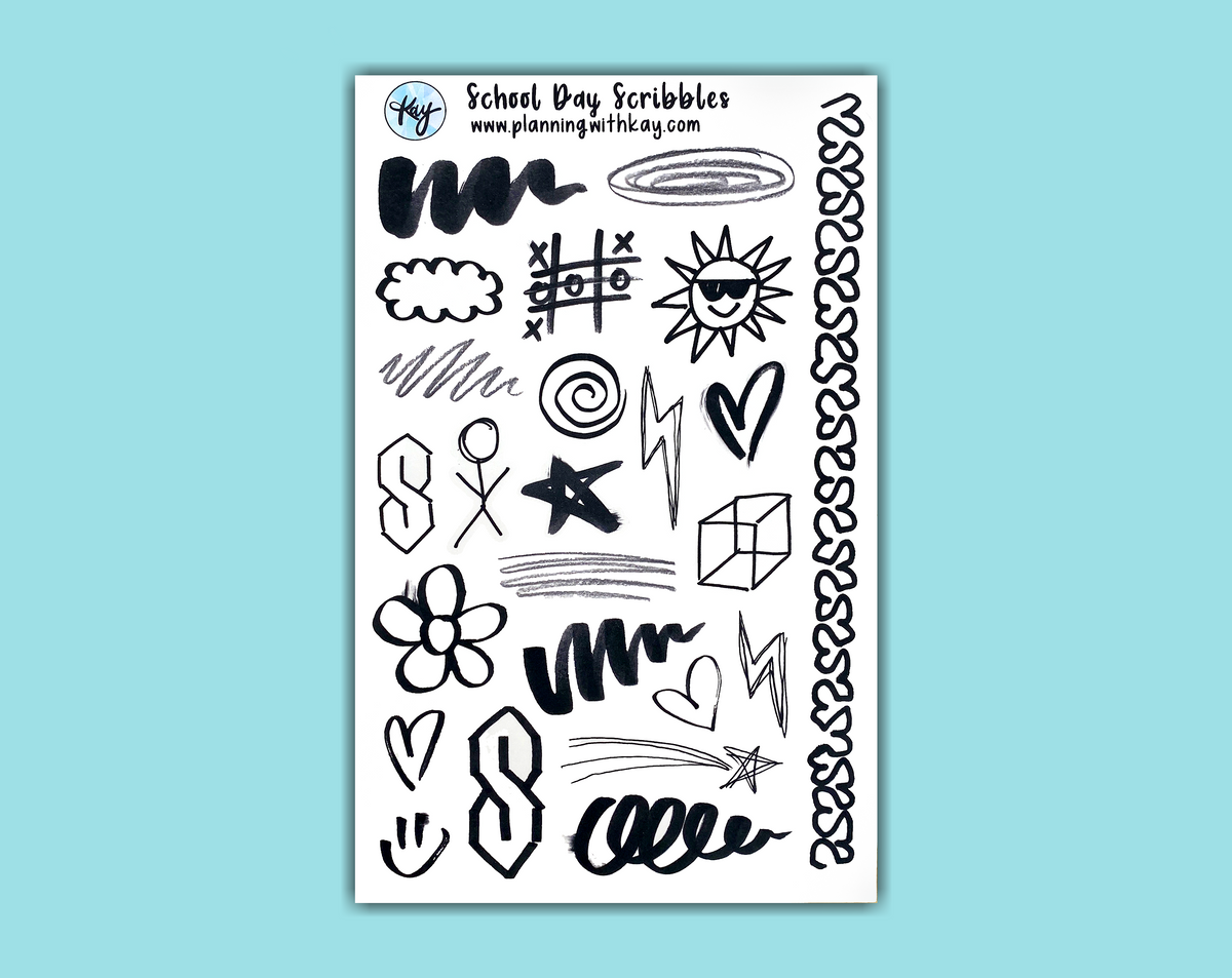 DIGITAL DOWNLOAD School Day Scribbles – Planning With Kay
