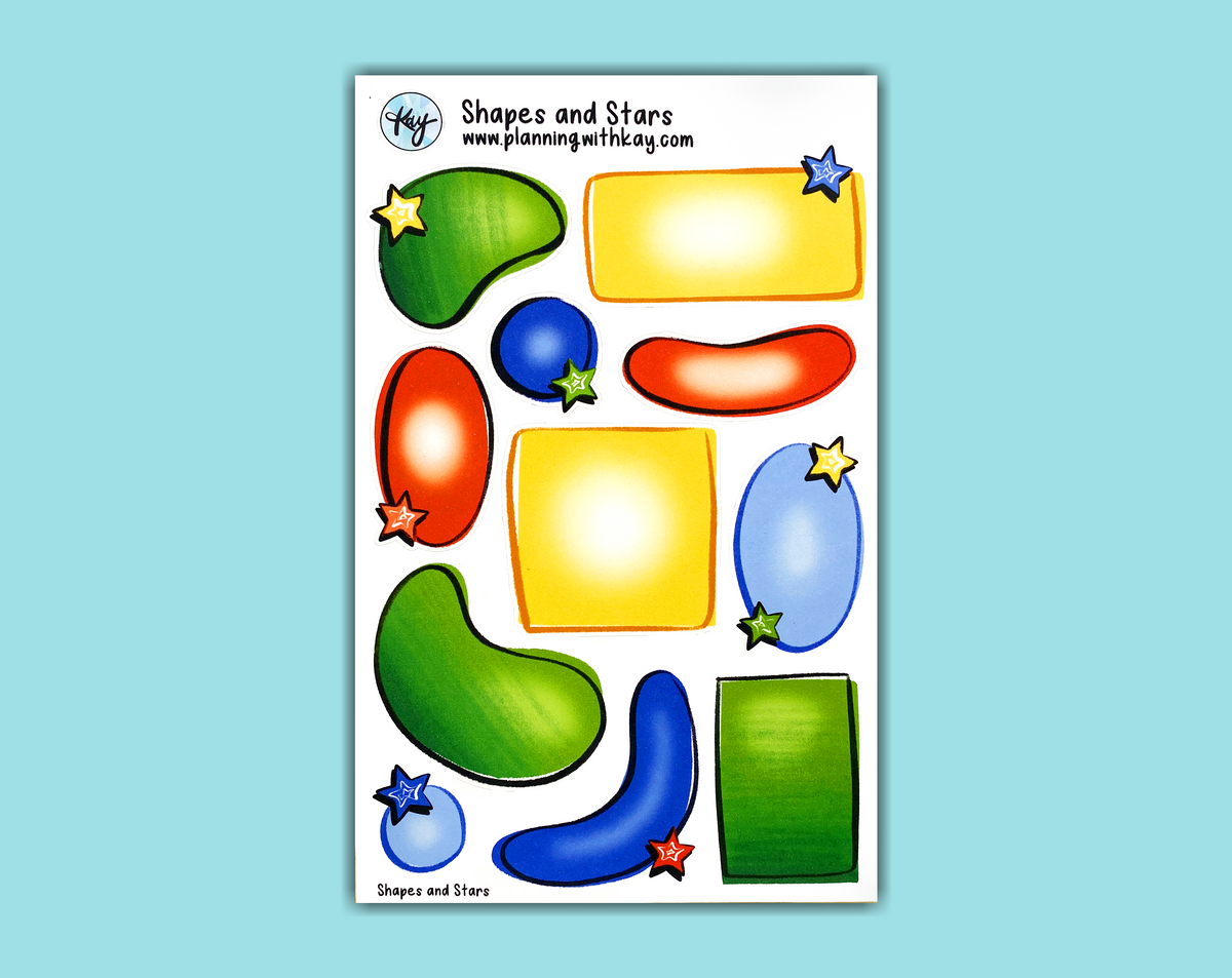 DIGITAL DOWNLOAD Shapes and Stars – Planning With Kay