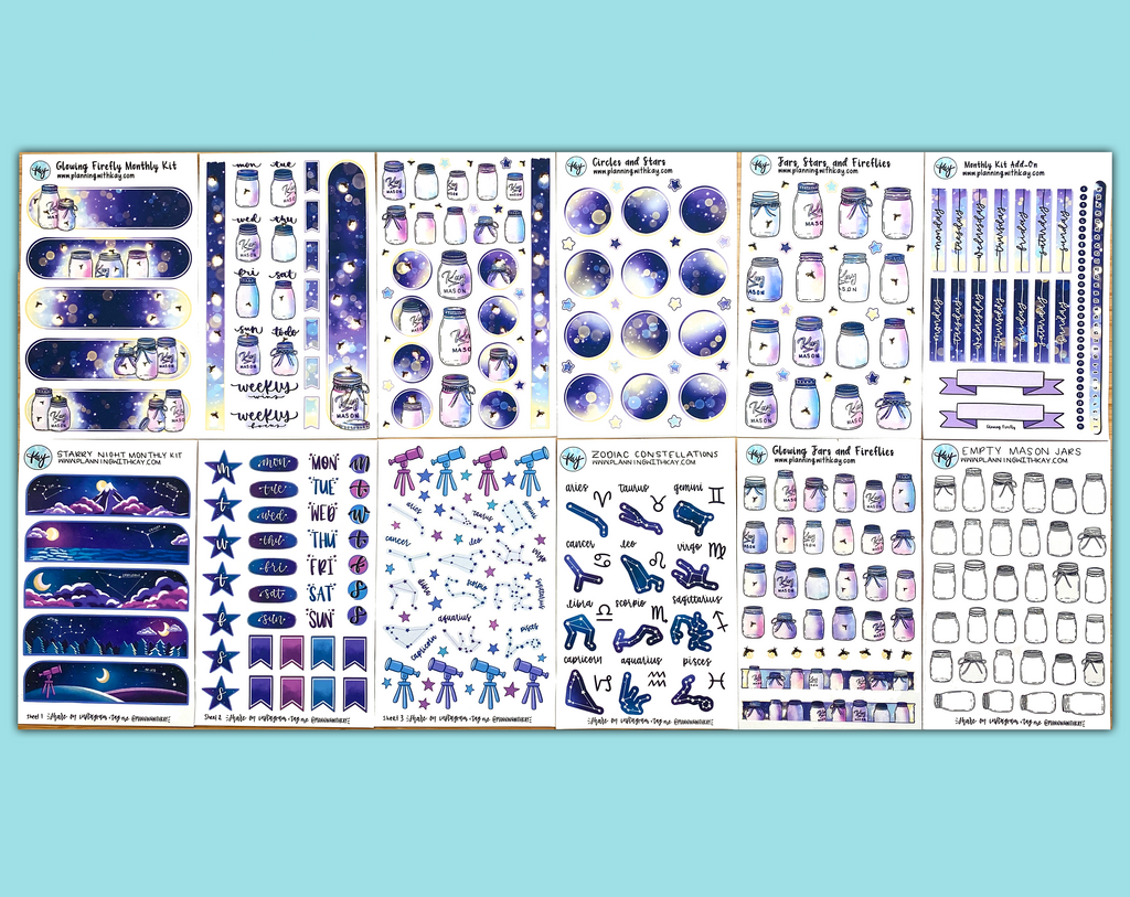 Starry Firefly Sticker Bundle – Planning With Kay