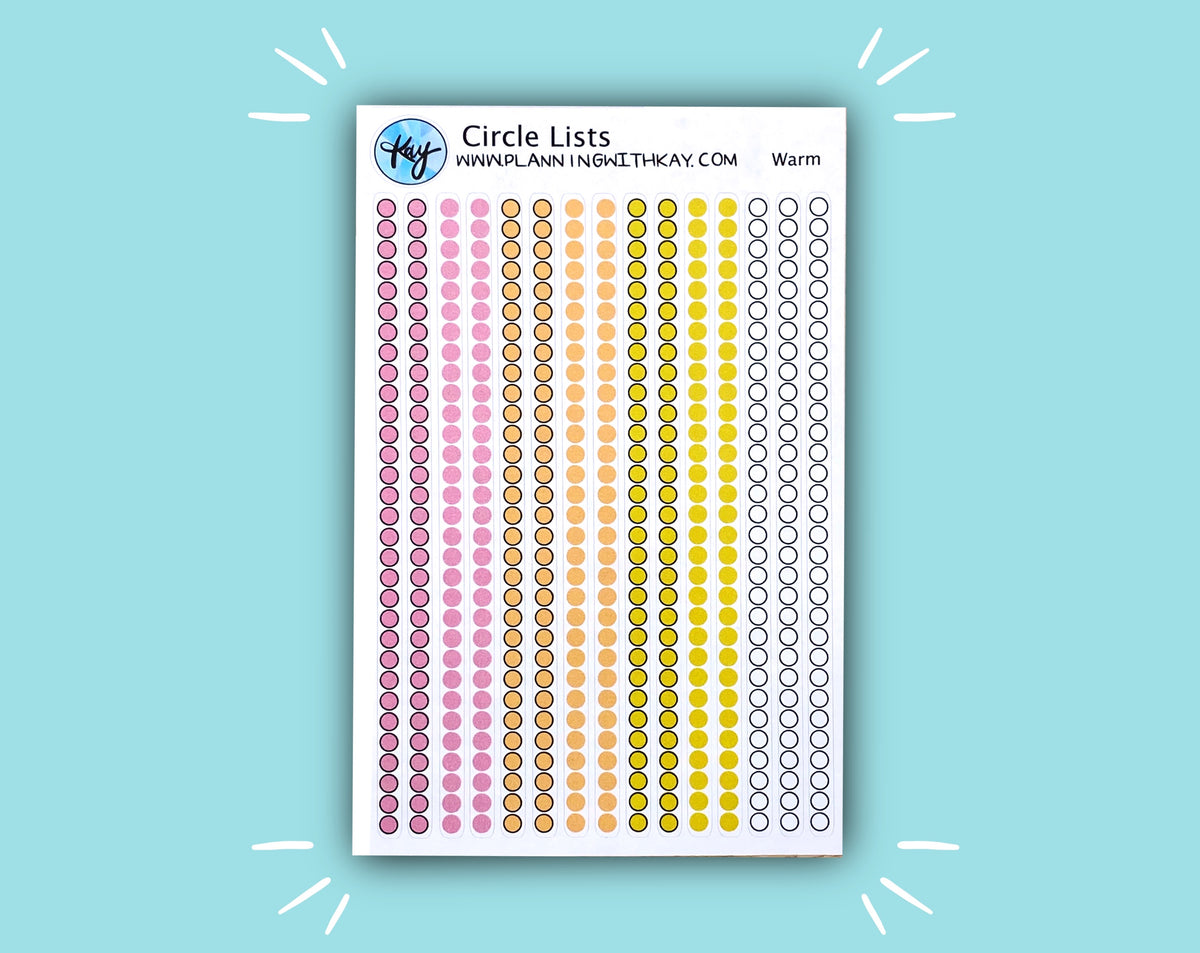 DIGITAL DOWNLOAD Circle Lists – Planning With Kay