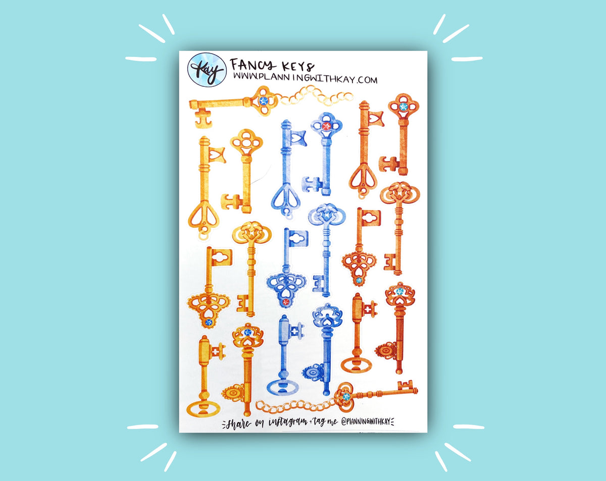DIGITAL DOWNLOAD Fancy Keys – Planning With Kay