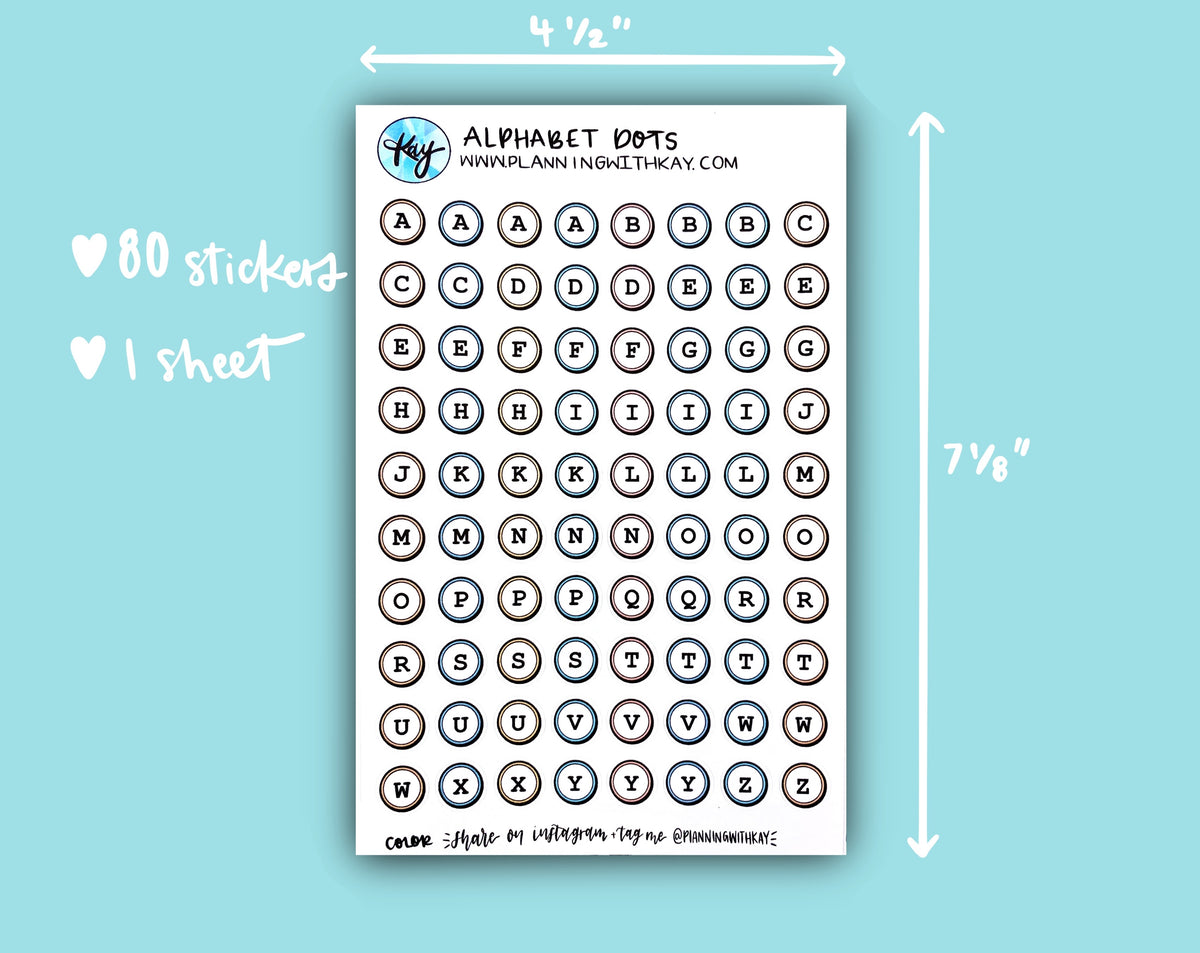 Alphabet Dots – Planning With Kay