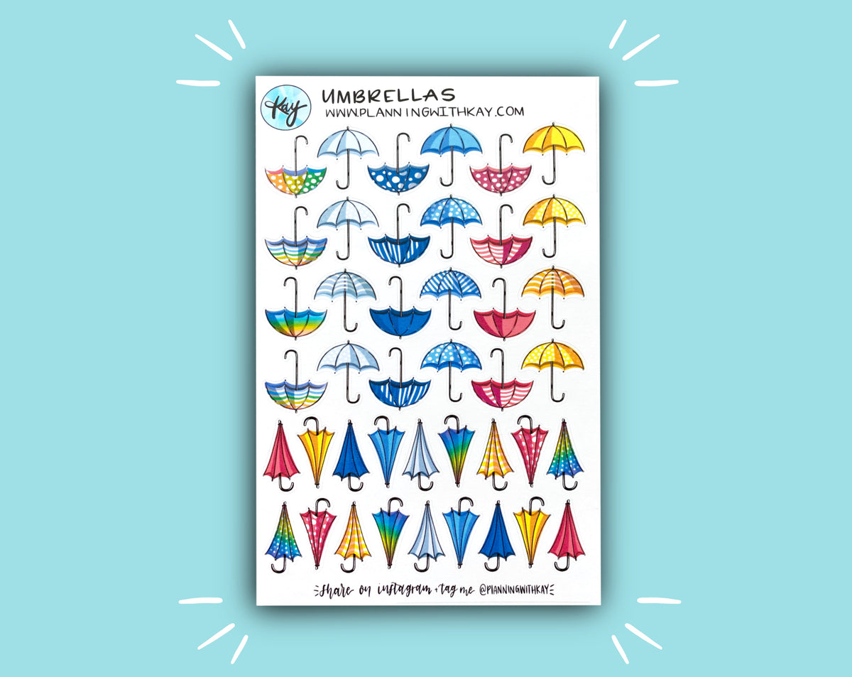 DIGITAL DOWNLOAD Umbrellas – Planning With Kay