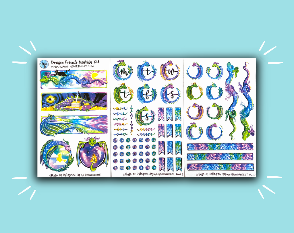 Dragon Friends Monthly Kit – Planning With Kay
